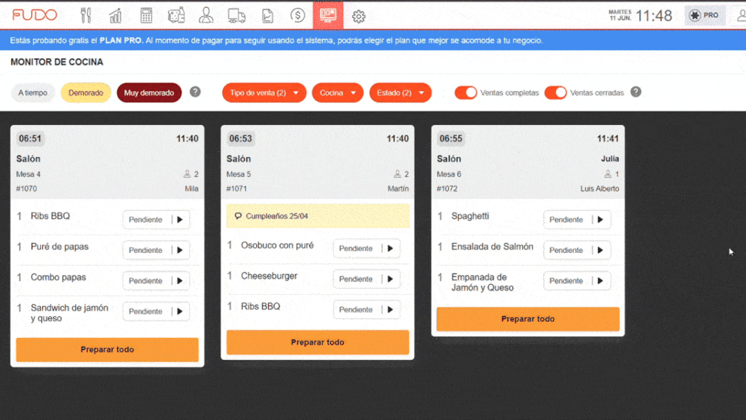 Fudo - Registro de lanzamientos y mejoras